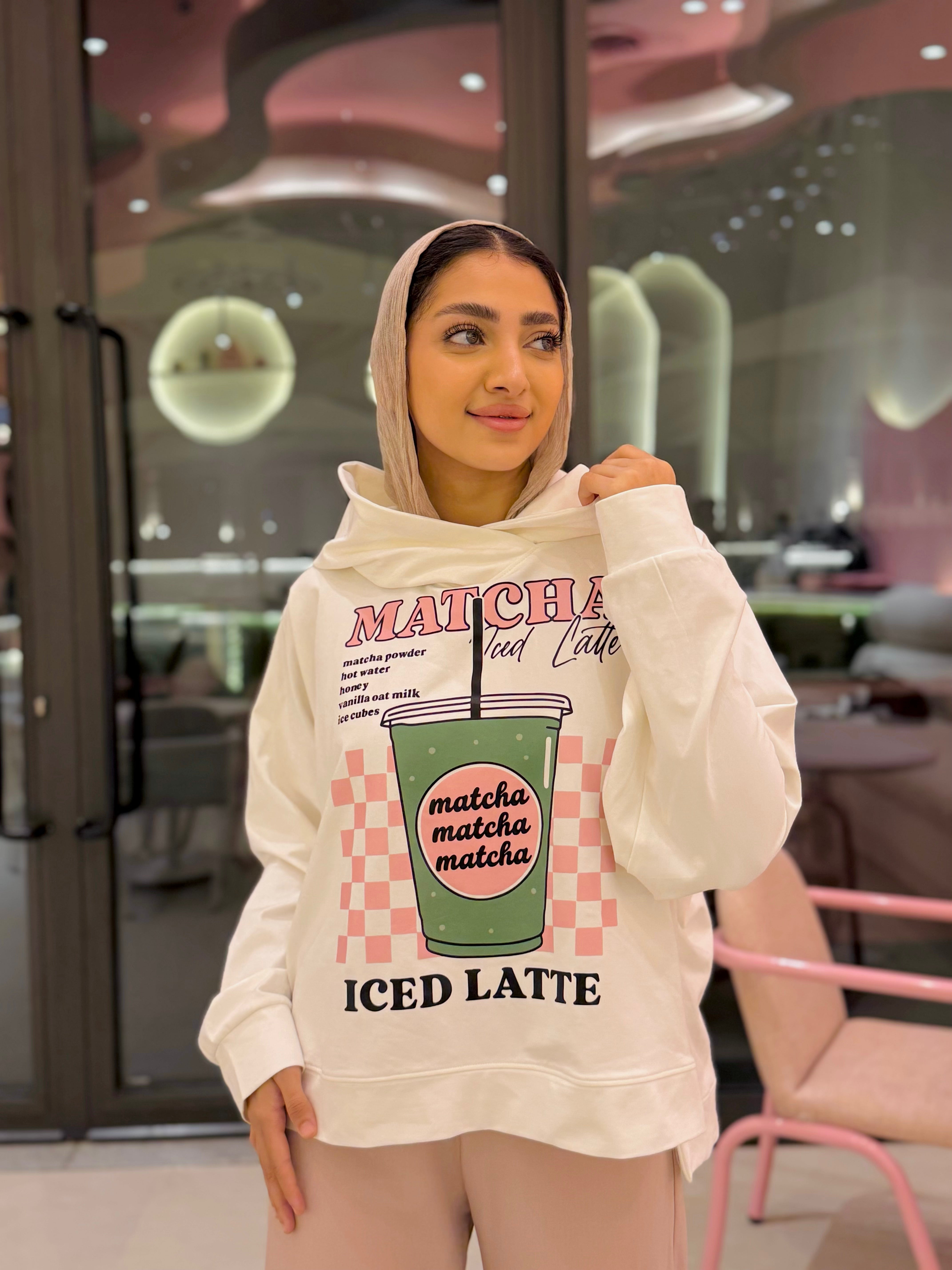 Iced Matcha Latte Sweatshirt – HK Designs